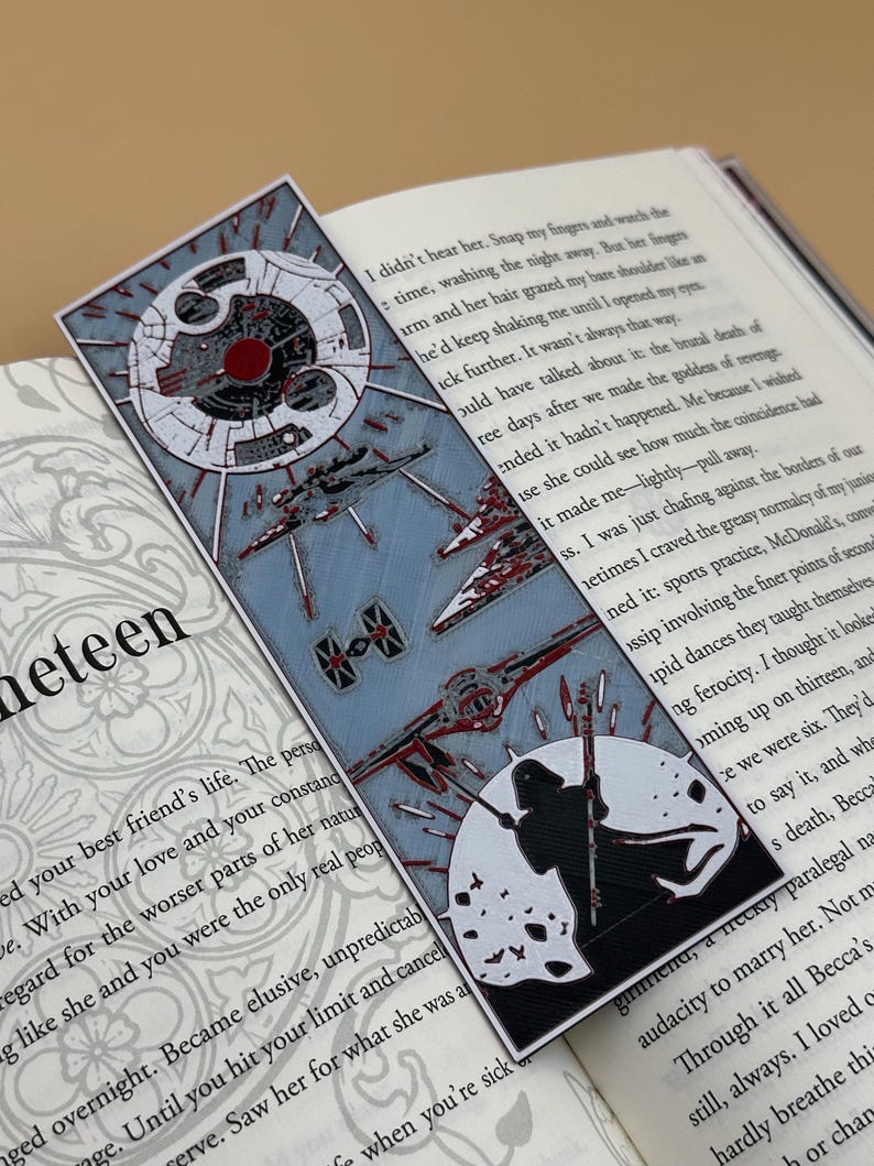 3D Printed Sci-fi Bookmarks: Geeky Book Lover Gift Set - Etsy