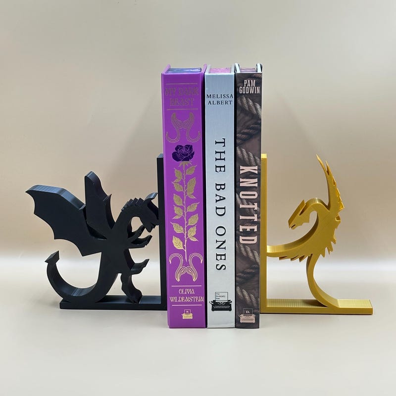 Dragon Bookends - Etsy