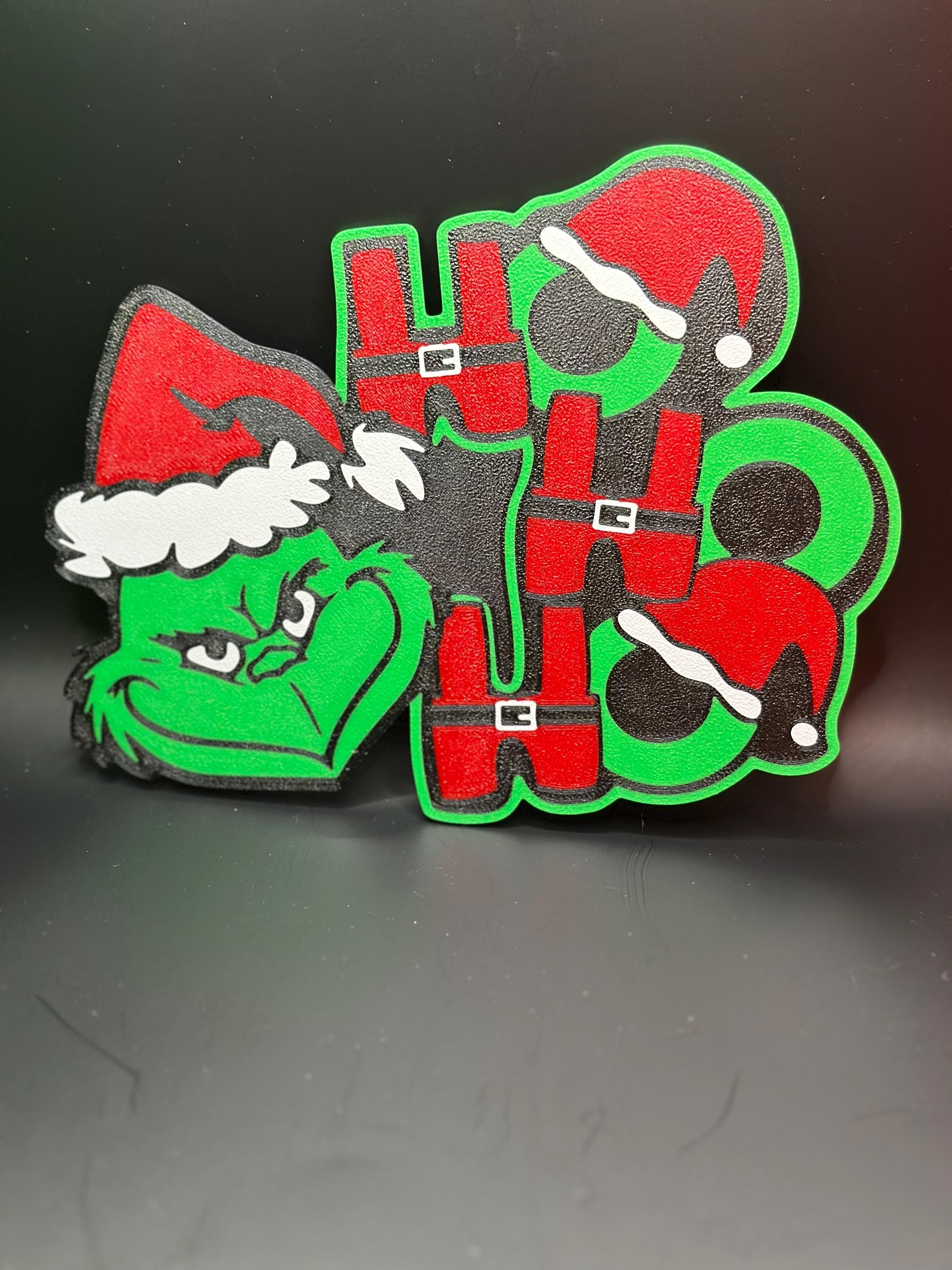 Festive Grinch Inspired Hohoho Wall Art for Home - Etsy