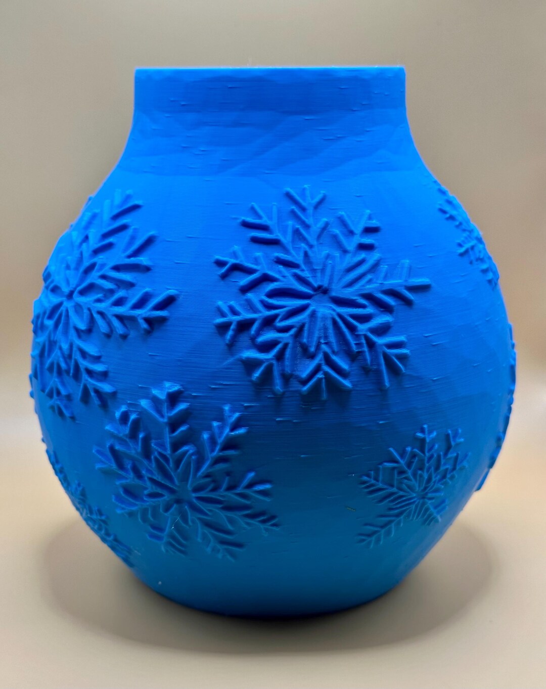 Festive Snowflake Vase 3D Printed Home Decor - Etsy