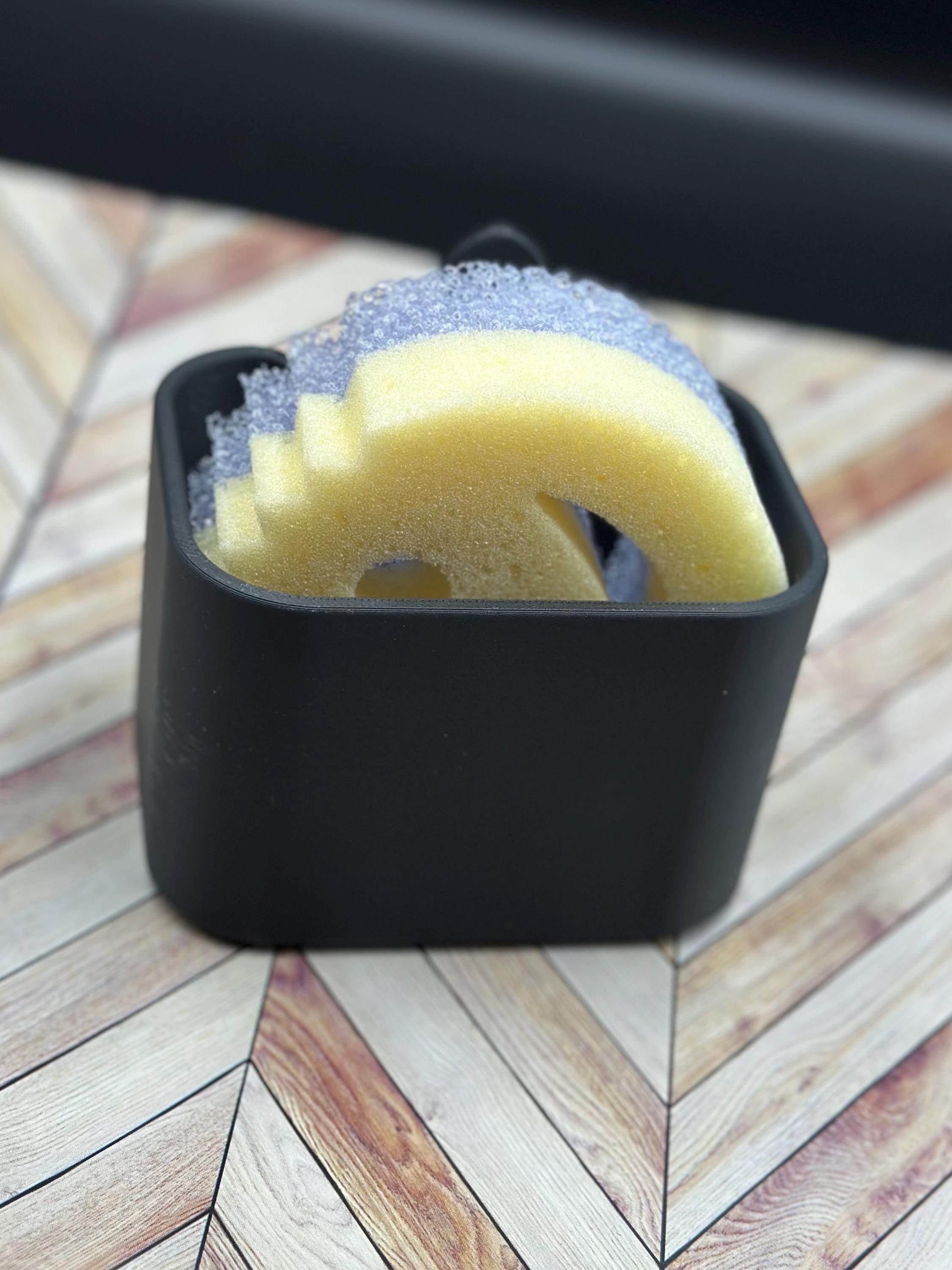 Modern Curved Sponge Holder: 3D Printed Kitchen Sink Organizer - Etsy