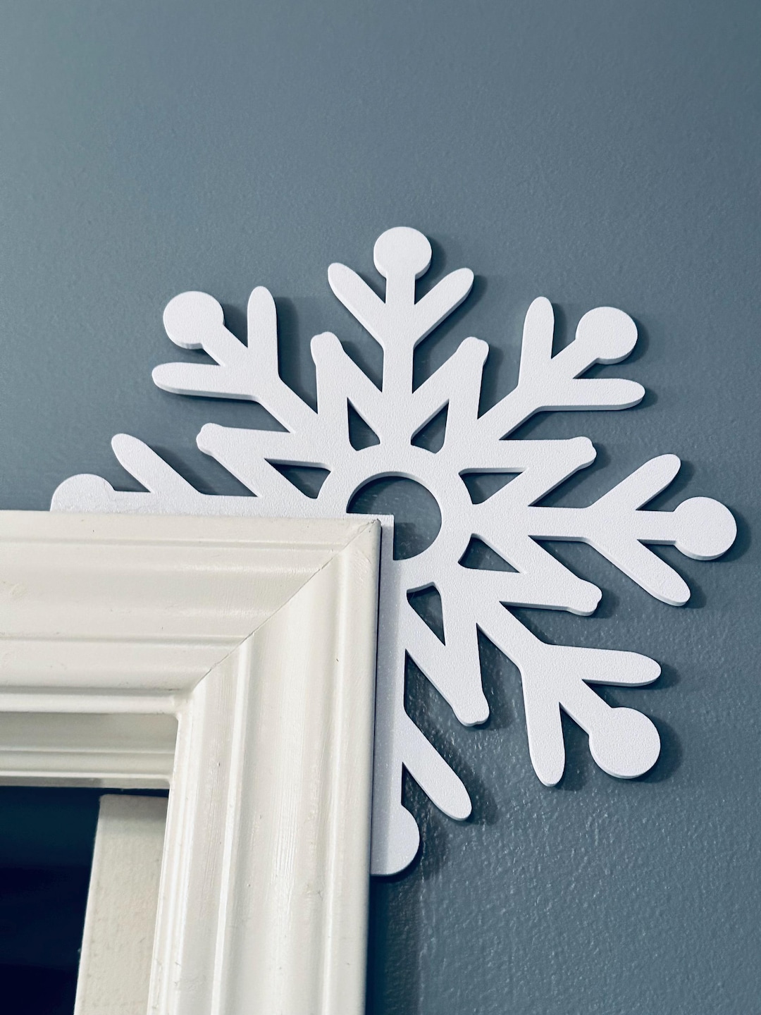 Snowflake Door Corner Decoration - Etsy