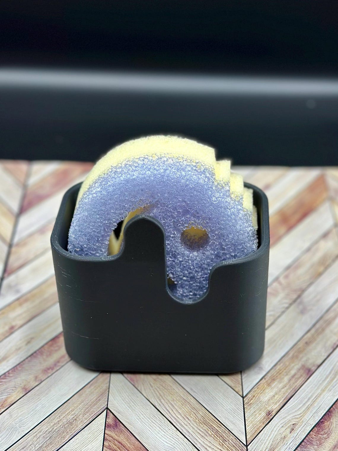 Modern Curved Sponge Holder: 3D Printed Kitchen Sink Organizer - Etsy