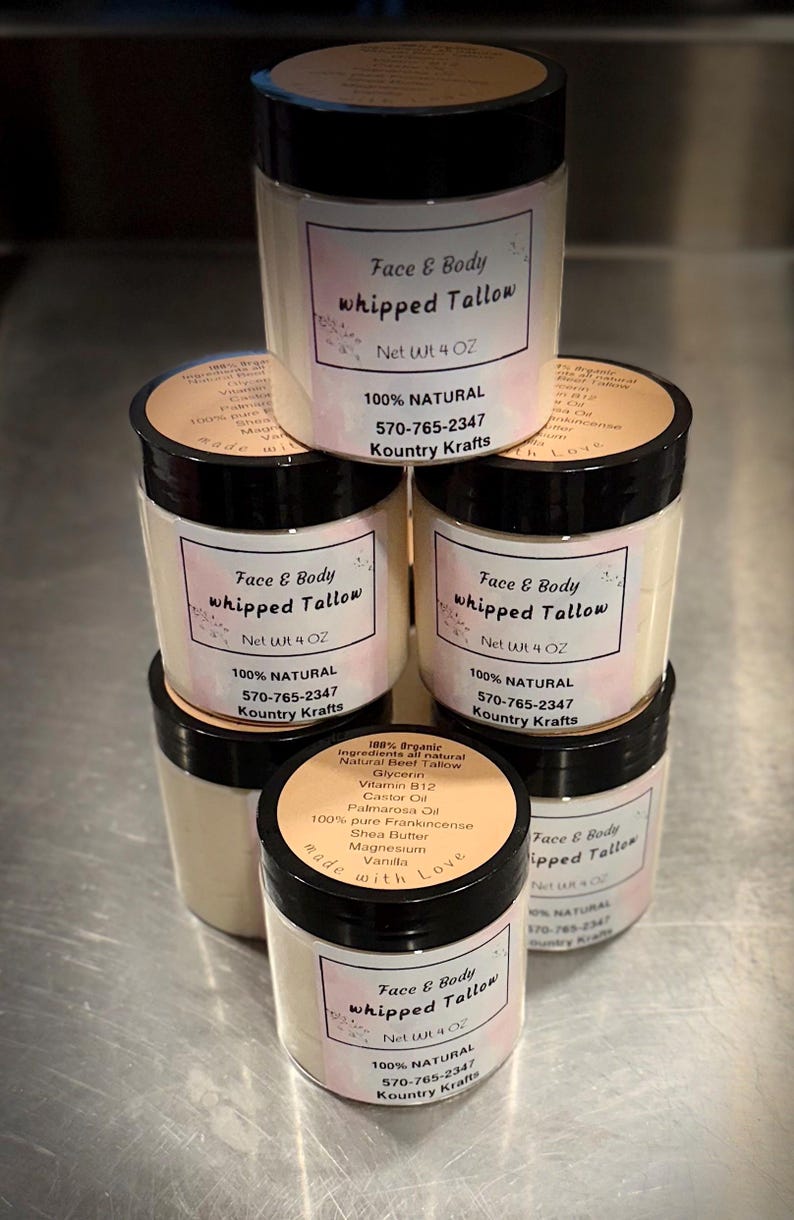 Magnesium Whipped Tallow - Etsy