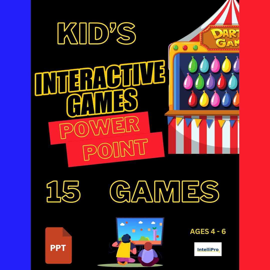 Interactive Powerpoint Games Bundle: Kids Learning Activities (digital ...