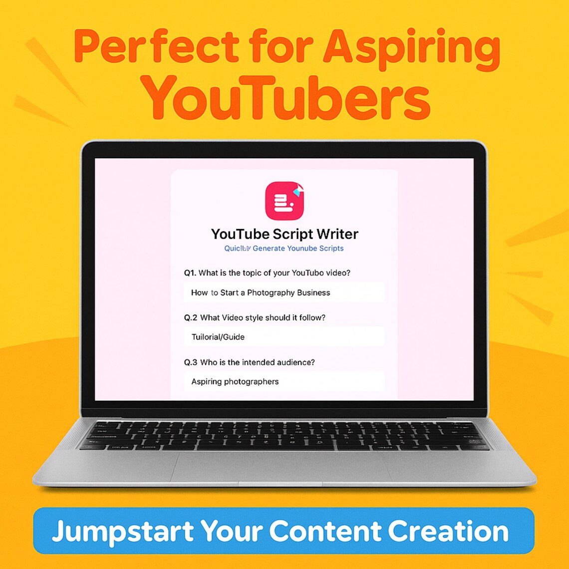 AI Youtube Script Writer – Easy One-click Webpage Tool | Create ...