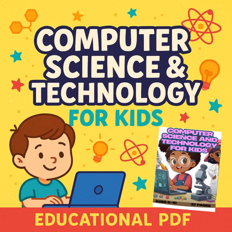 Computer Science & Technology for Kids – Educational PDF Activity Book ...