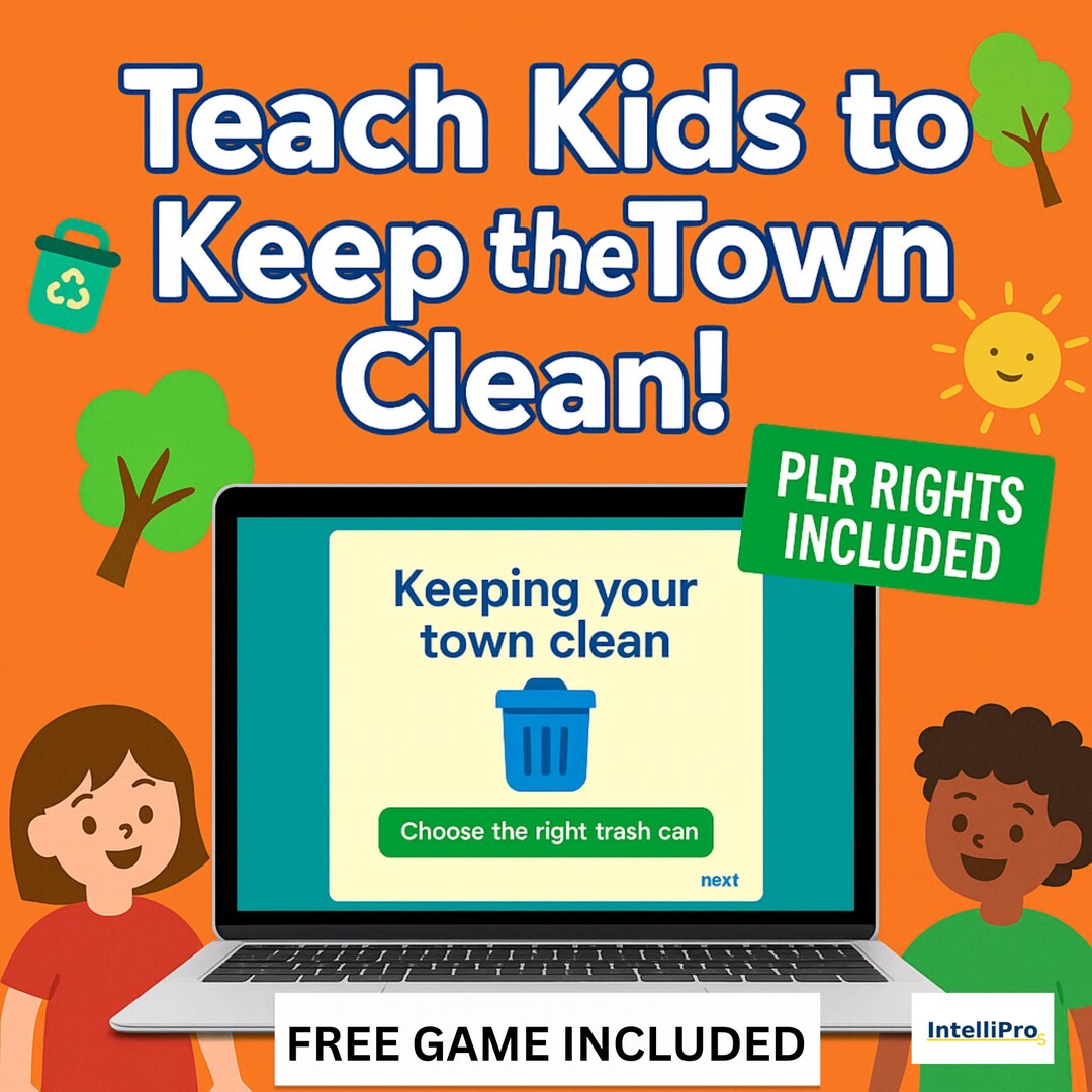 Interactive PPT Game – Keeping the Town Clean | Kids Environmental ...