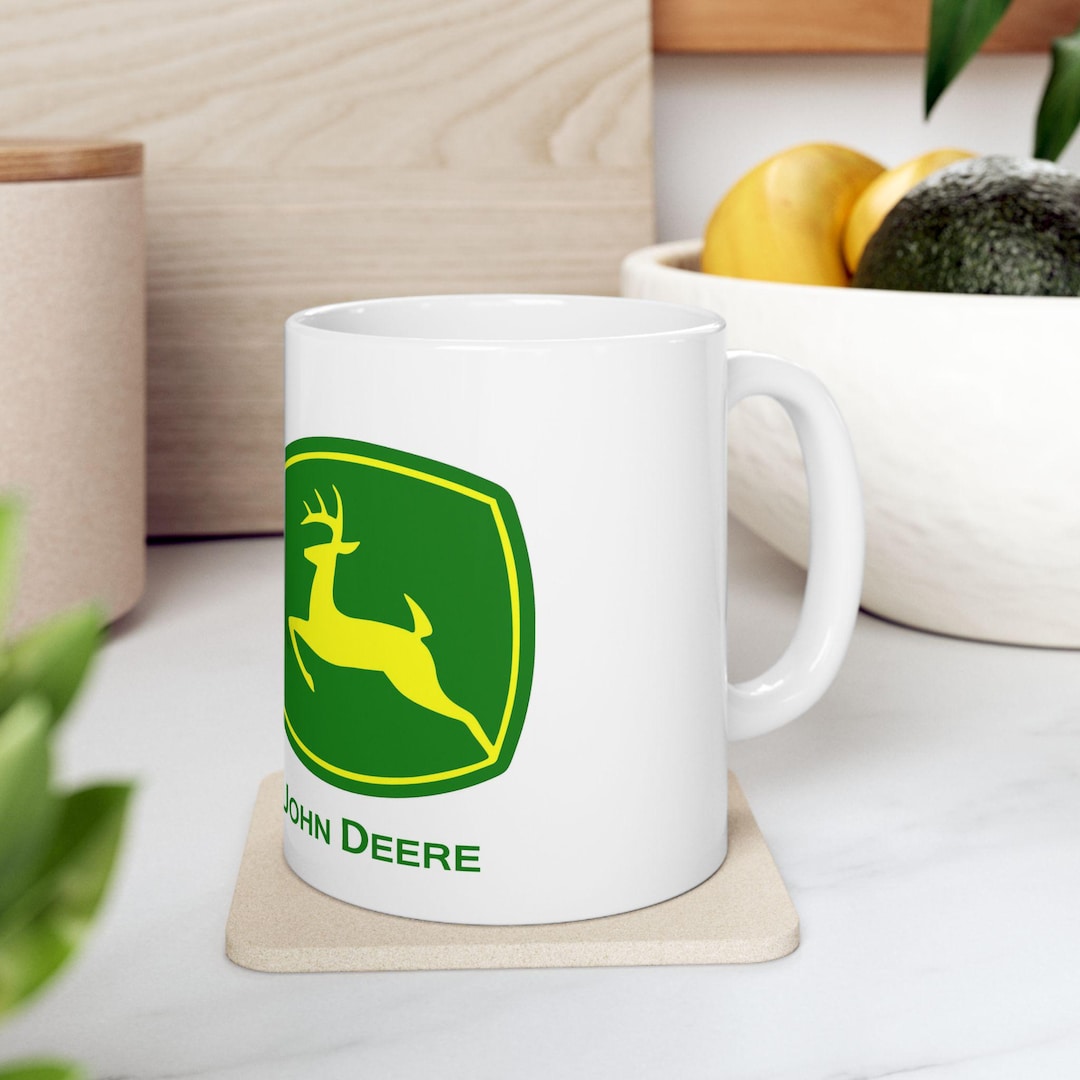 John Deere Ceramic Mug - Rustic Coffee Cup, Farmhouse Kitchen Decor ...