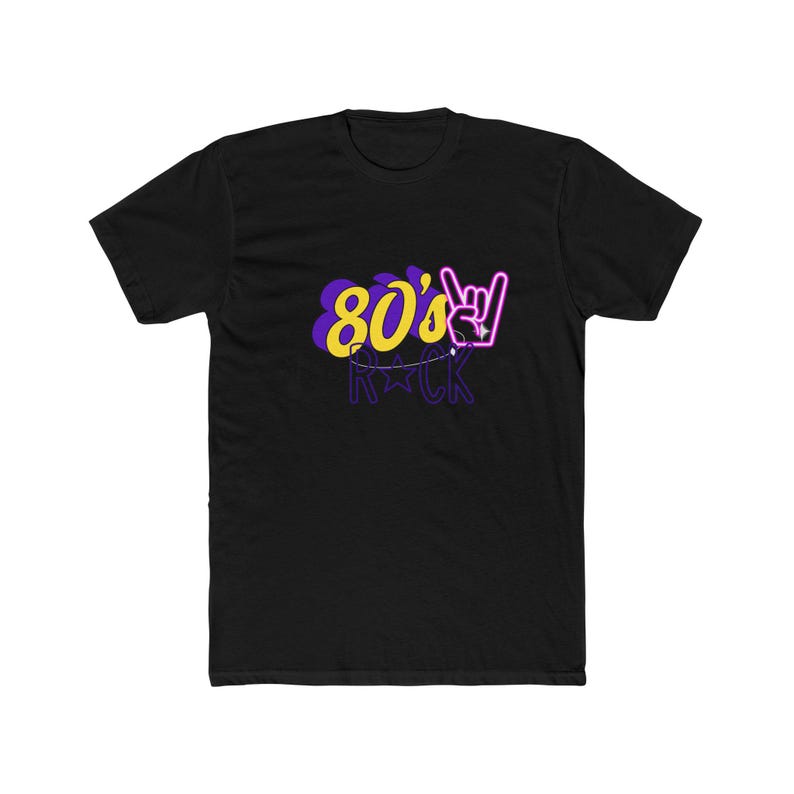 Vintage Rock 80's Unisex Tee, Retro Music Band Shirt, Cotton Graphic ...