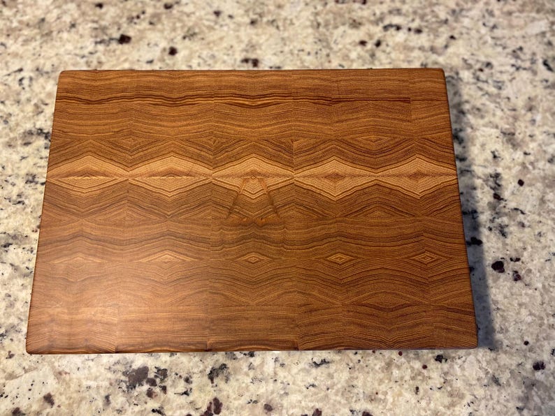 Handmade Hickory End Grain Cutting Board - Etsy