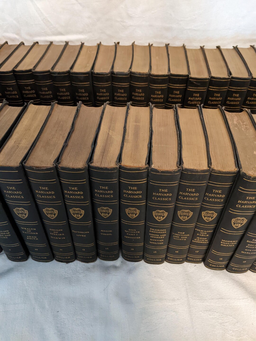 Harvard Classics Full Set With Shelf of Fiction Full Set - Etsy