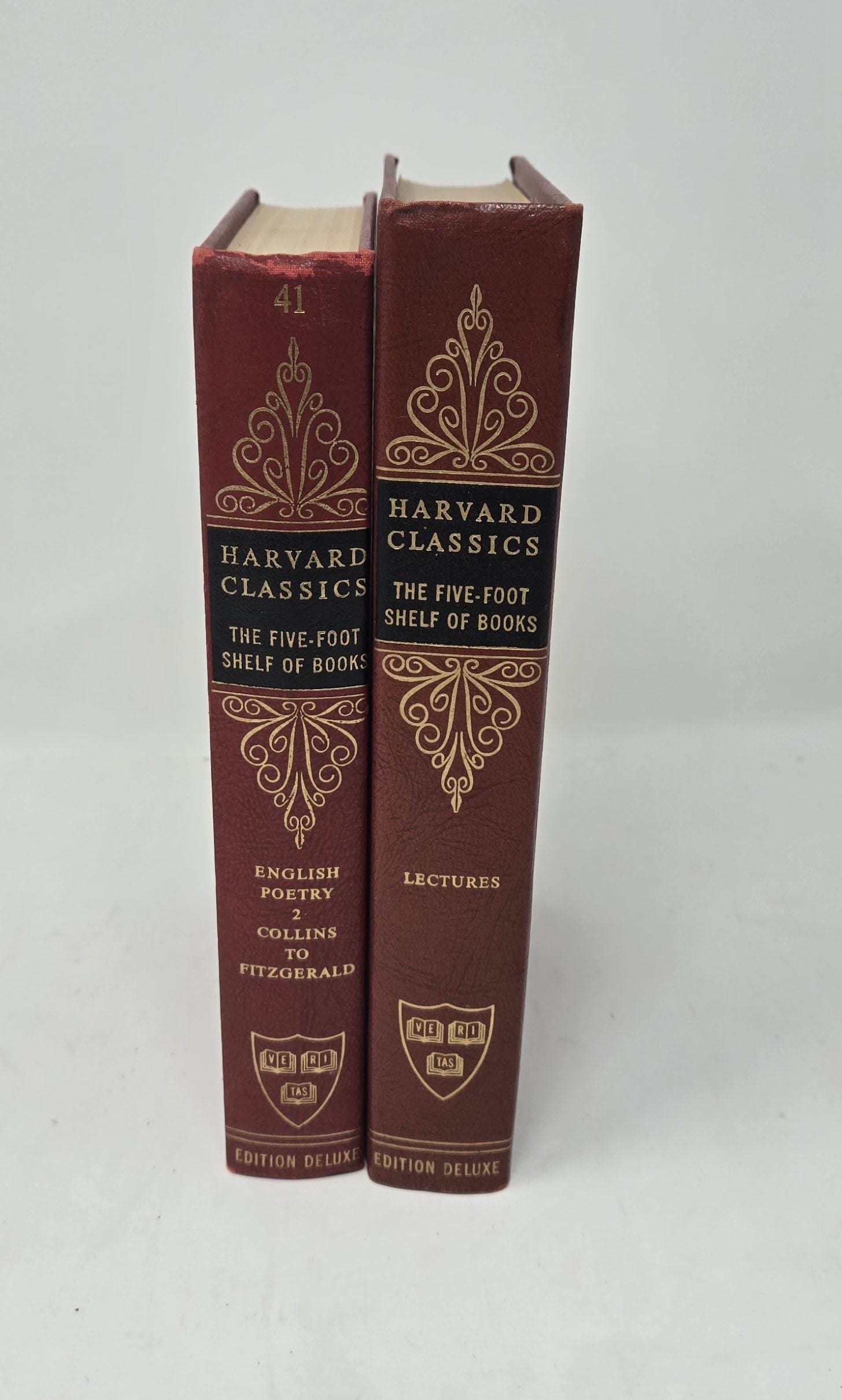 Harvard Classics Red Leather Registered Edition - Etsy