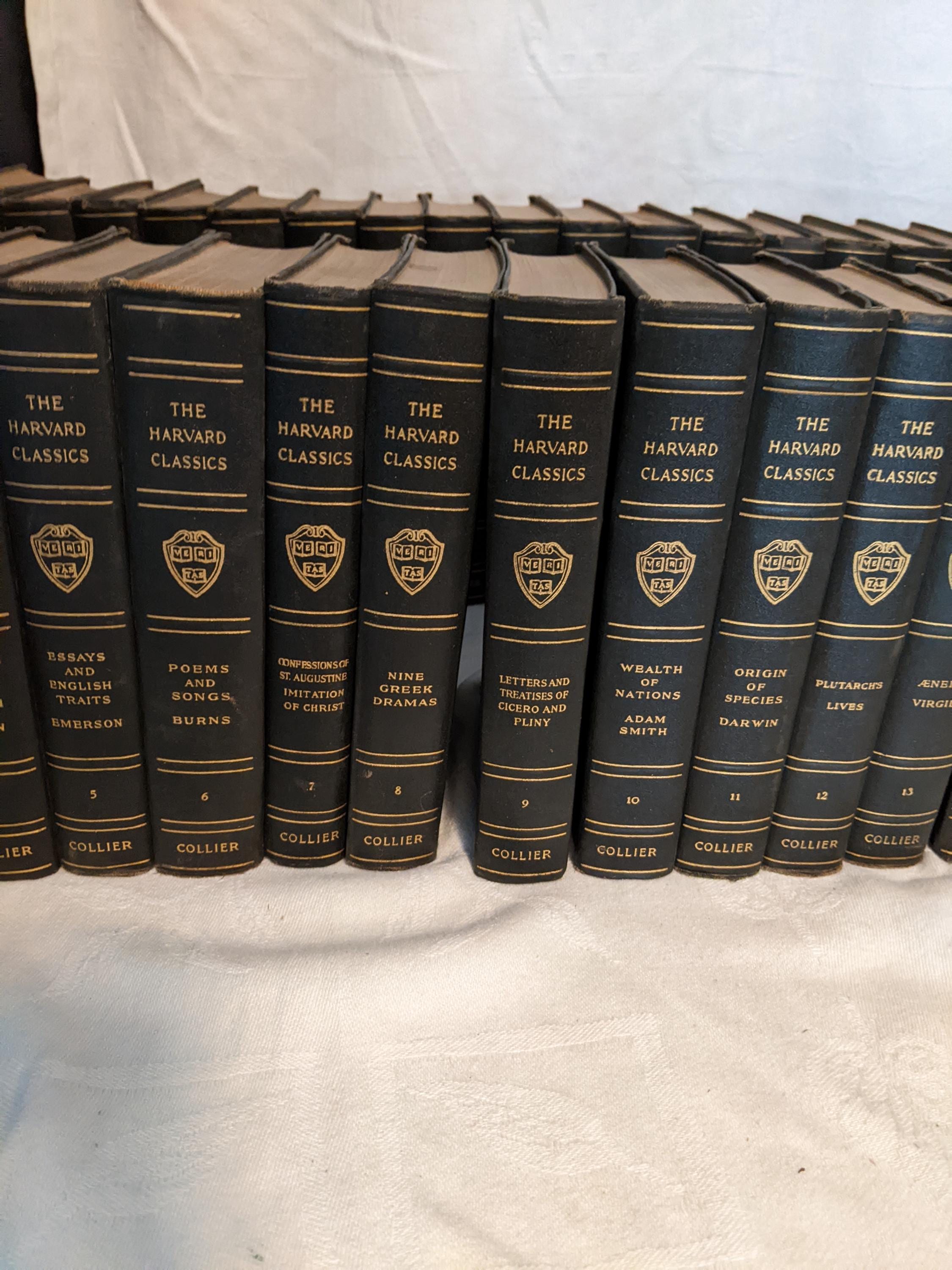 Harvard Classics Full Set With Shelf of Fiction Full Set - Etsy