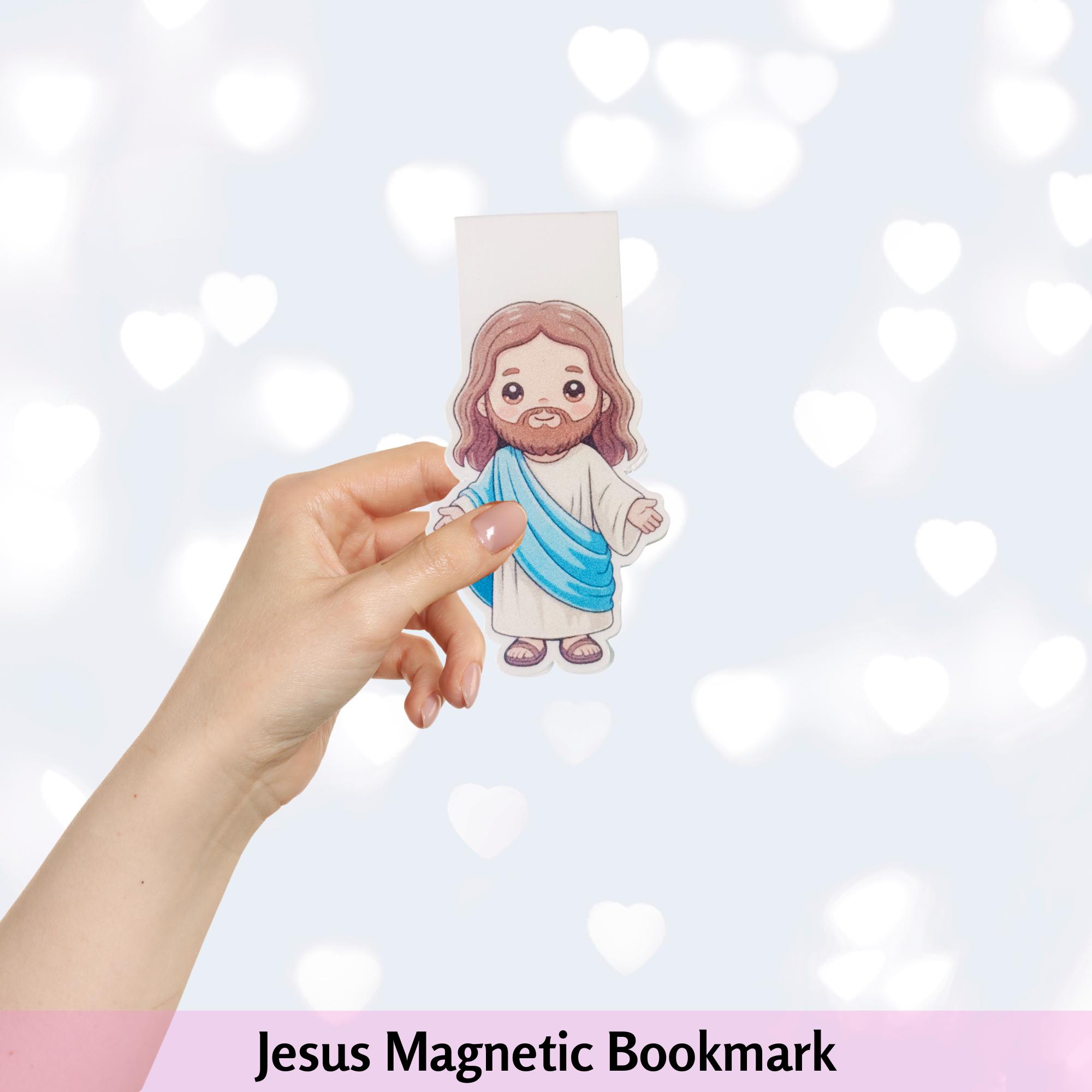 Kawaii Jesus Magnetic Bookmark: Christian Gift for Bible Journaling - Etsy