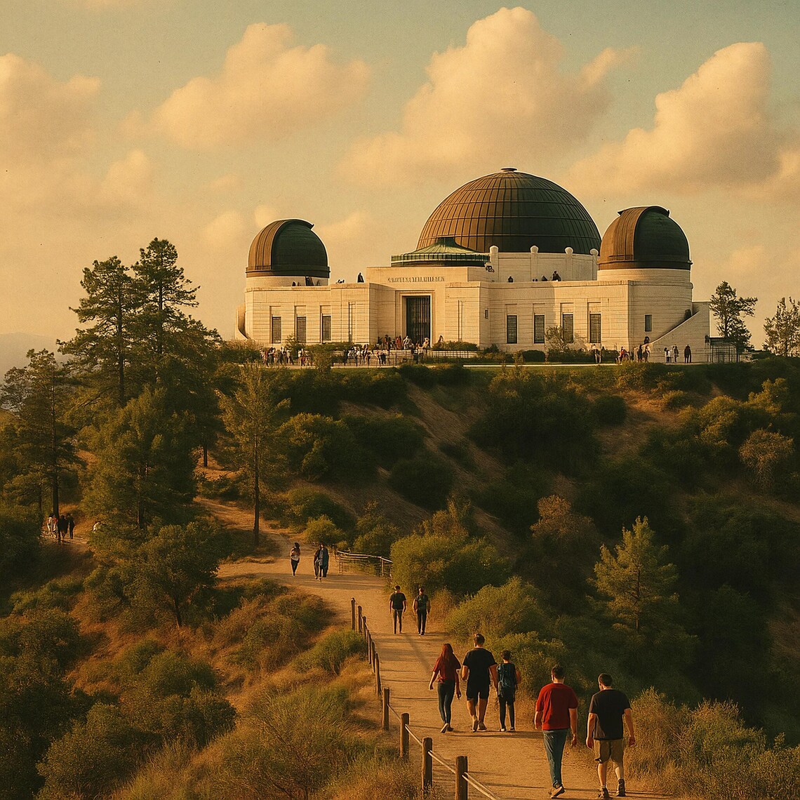 Los Angeles Wall Art Set | Griffith Observatory Hollywood Sign & LA ...