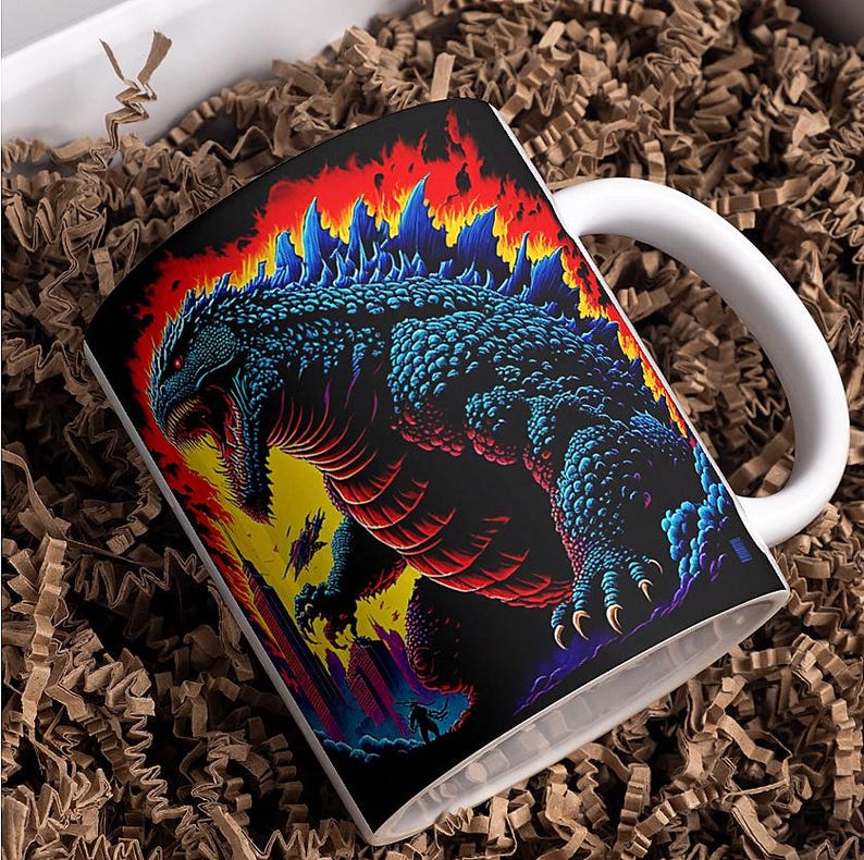 Godzilla Clip Art: Spooky PNG Images for T-shirts, Mugs (digital ...