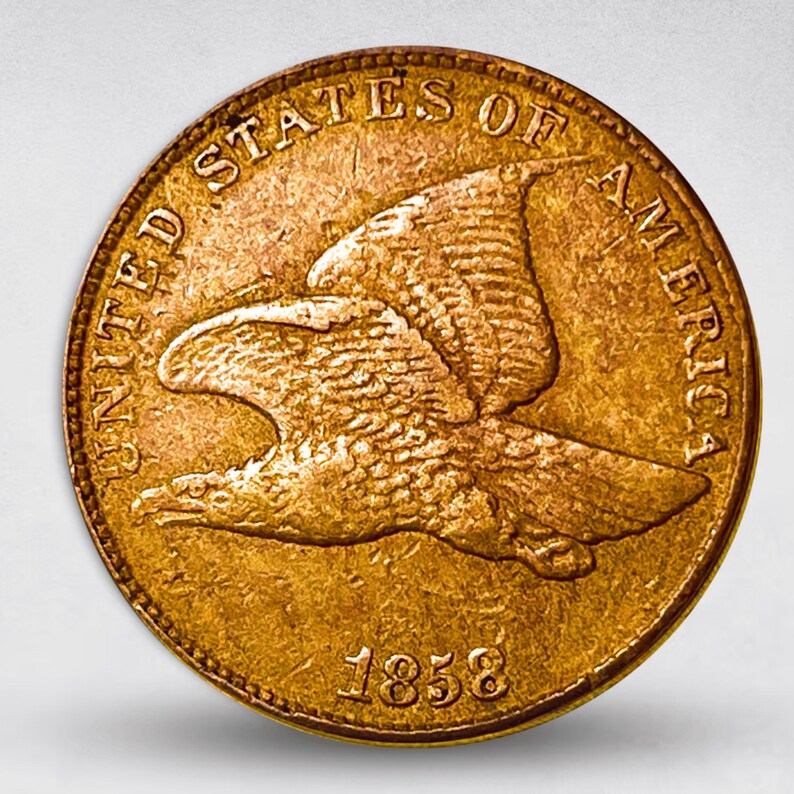 COINS 1858 Flying Eagle One Cent Collectibles Coins US Commemorative ...