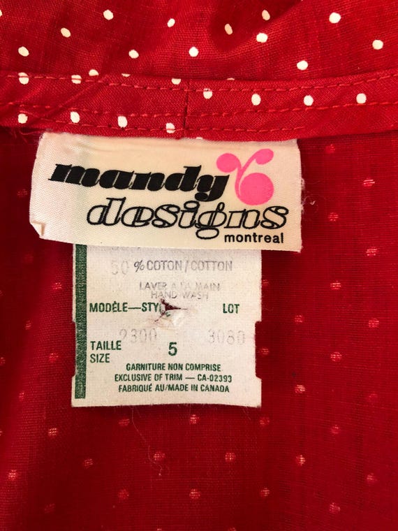 1980's MANDY DESINGS MONTREAL polka-dot Dress - Gem