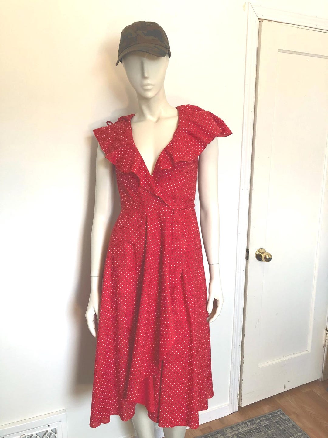 1980's MANDY DESIGNS MONTREAL Polka-dot Dress - Etsy