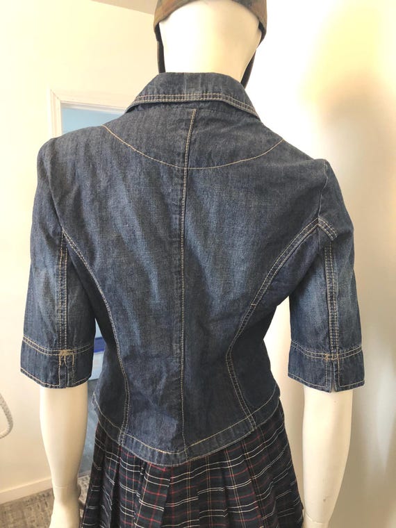 VINTAGE SMART SET denim crop jacket - Gem