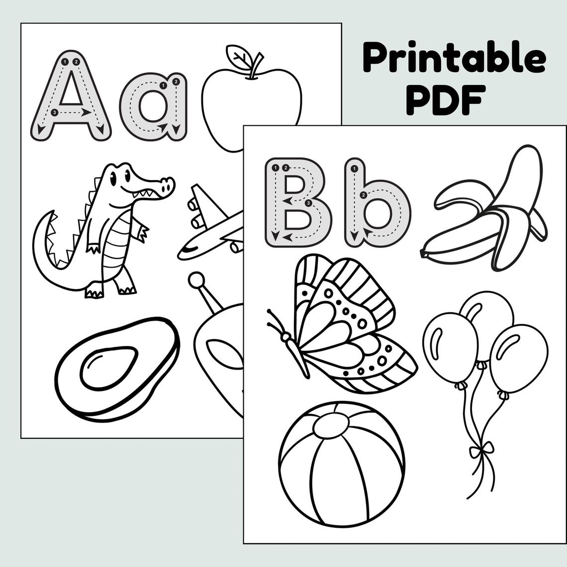 Printable Alphabet Activity Bundle | 25 Pages A-Z | Preschool ...
