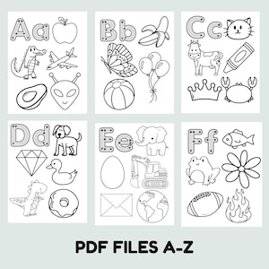 Printable Alphabet Activity Bundle | 25 Pages A-Z | Preschool ...