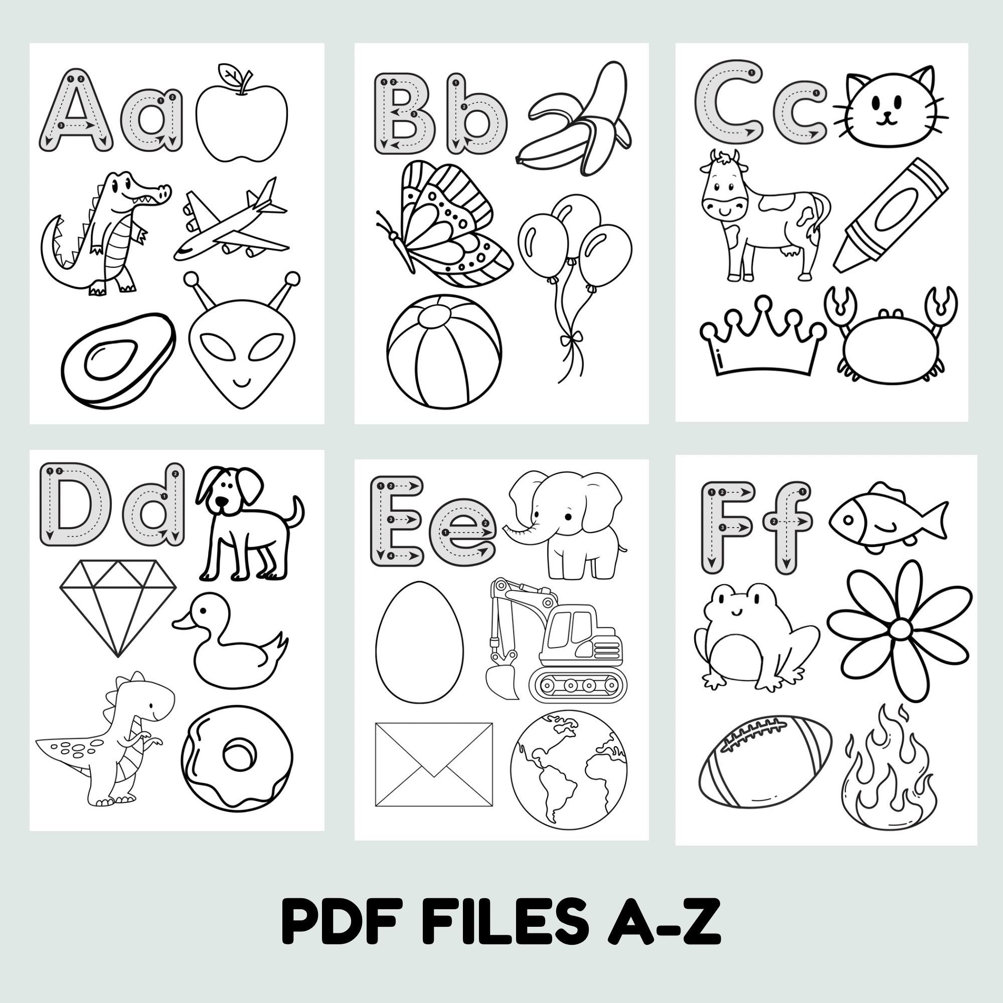 Printable Alphabet Activity Bundle | 25 Pages A-Z | Preschool ...