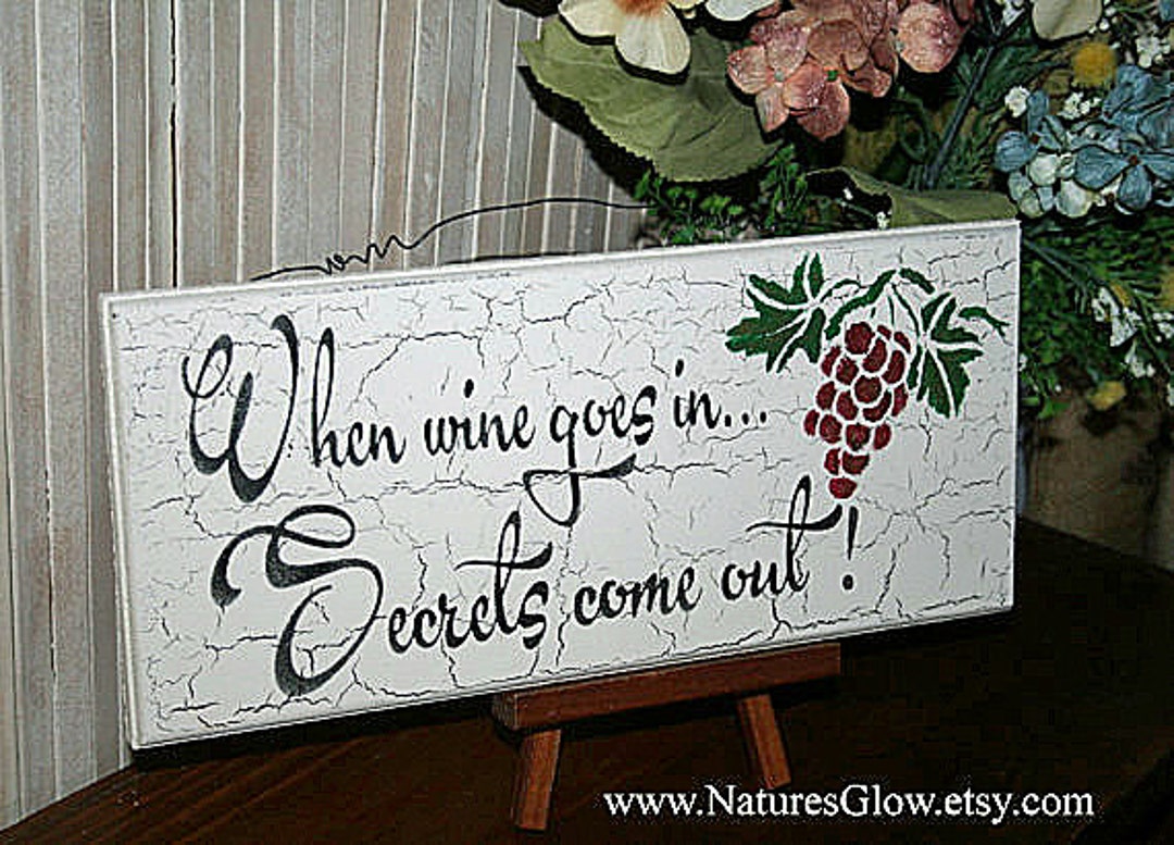 Funny Wine Sign for Kitchen Home Bar Decoration, Housewarming Wine ...