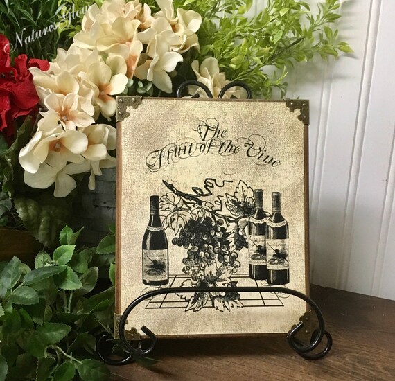 Wall Décor Home & Living The Fruit of the Vine Bar Room Decor French ...