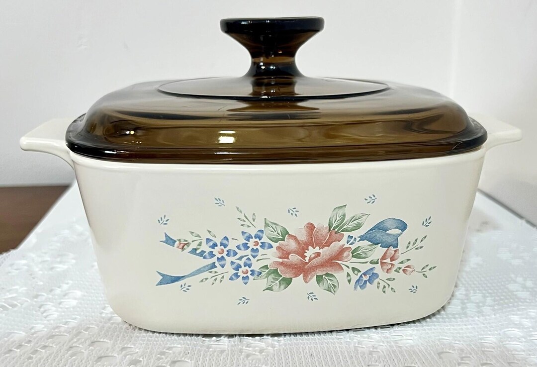 Corning Ware Symphony 1.5 L Casserole Dish A 1-.5-B W/ Glass Lid 1970s ...