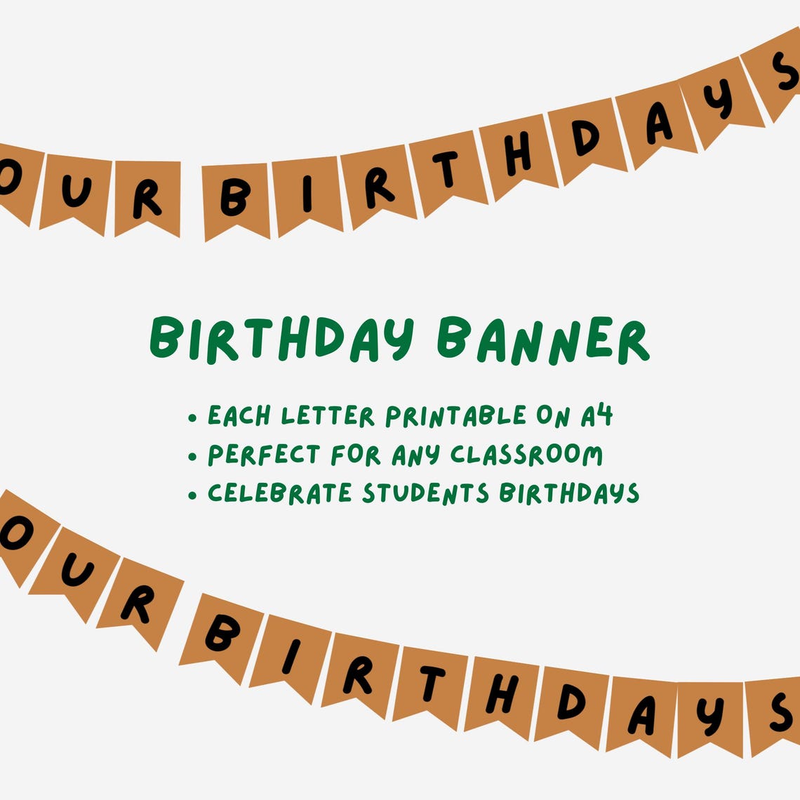 Plant-themed Birthday Board | Classroom Birthday Display | Printable ...