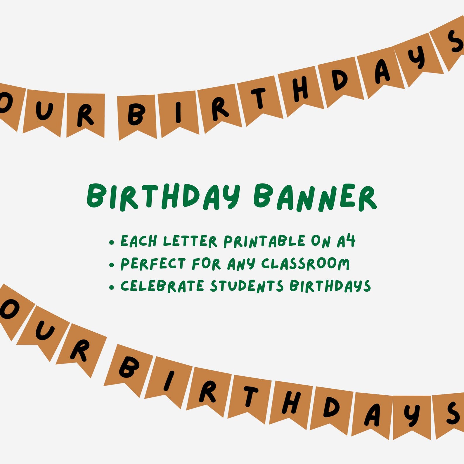 Plant-themed Birthday Board | Classroom Birthday Display | Printable ...