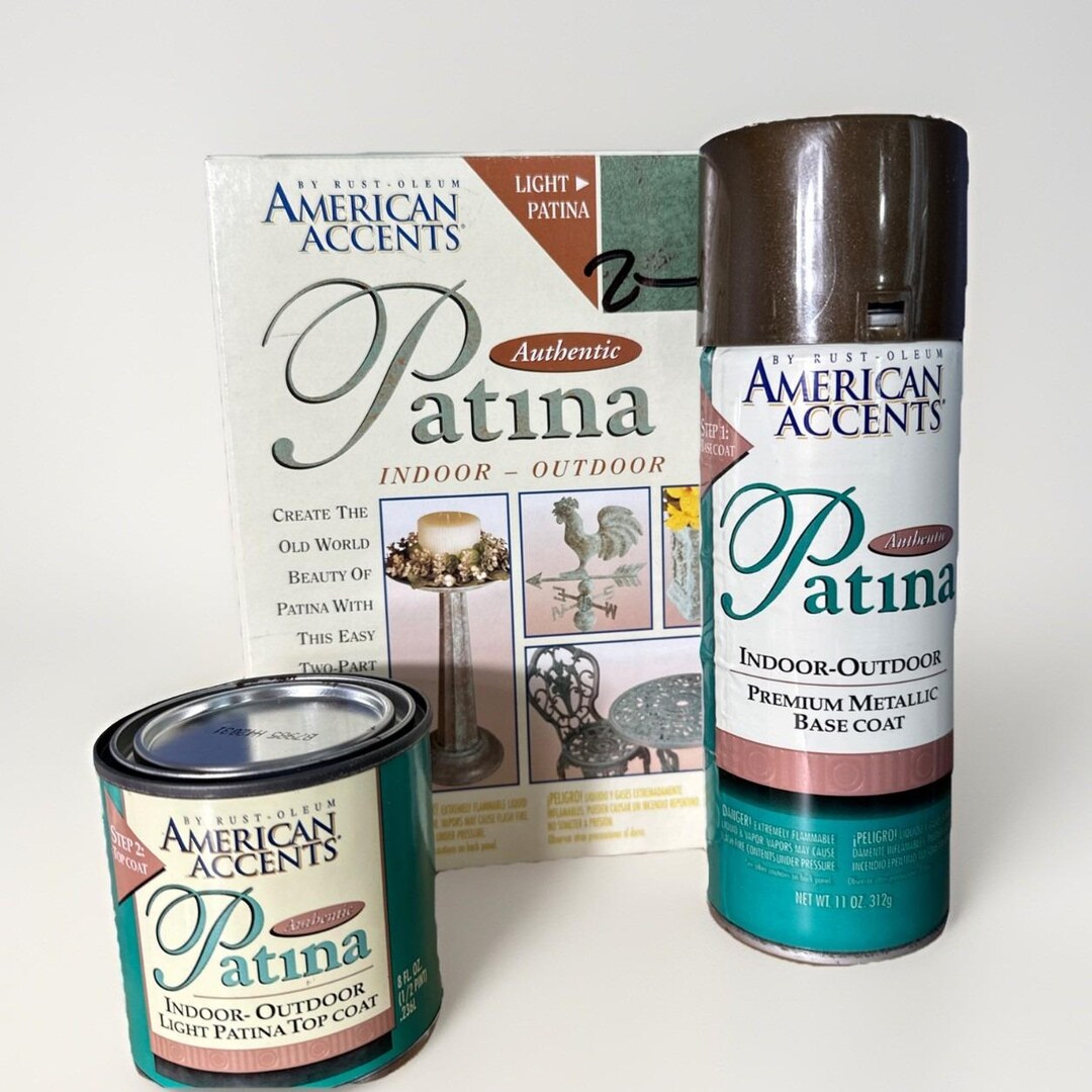 Vintage Rust-oleum American Accents Light Patina Indoor/outdoor Paint ...