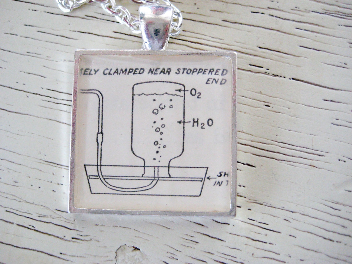 Gas Collection Over Water Vintage Illustration From Chemistry for ...