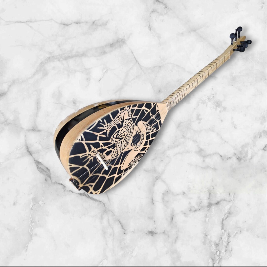 Cura Türkish Small Saz Baglama Different Design Full Set - Etsy
