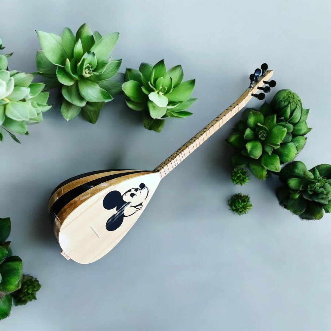 Cura Small Baglama Full Set Mickey Mouse Design - Etsy