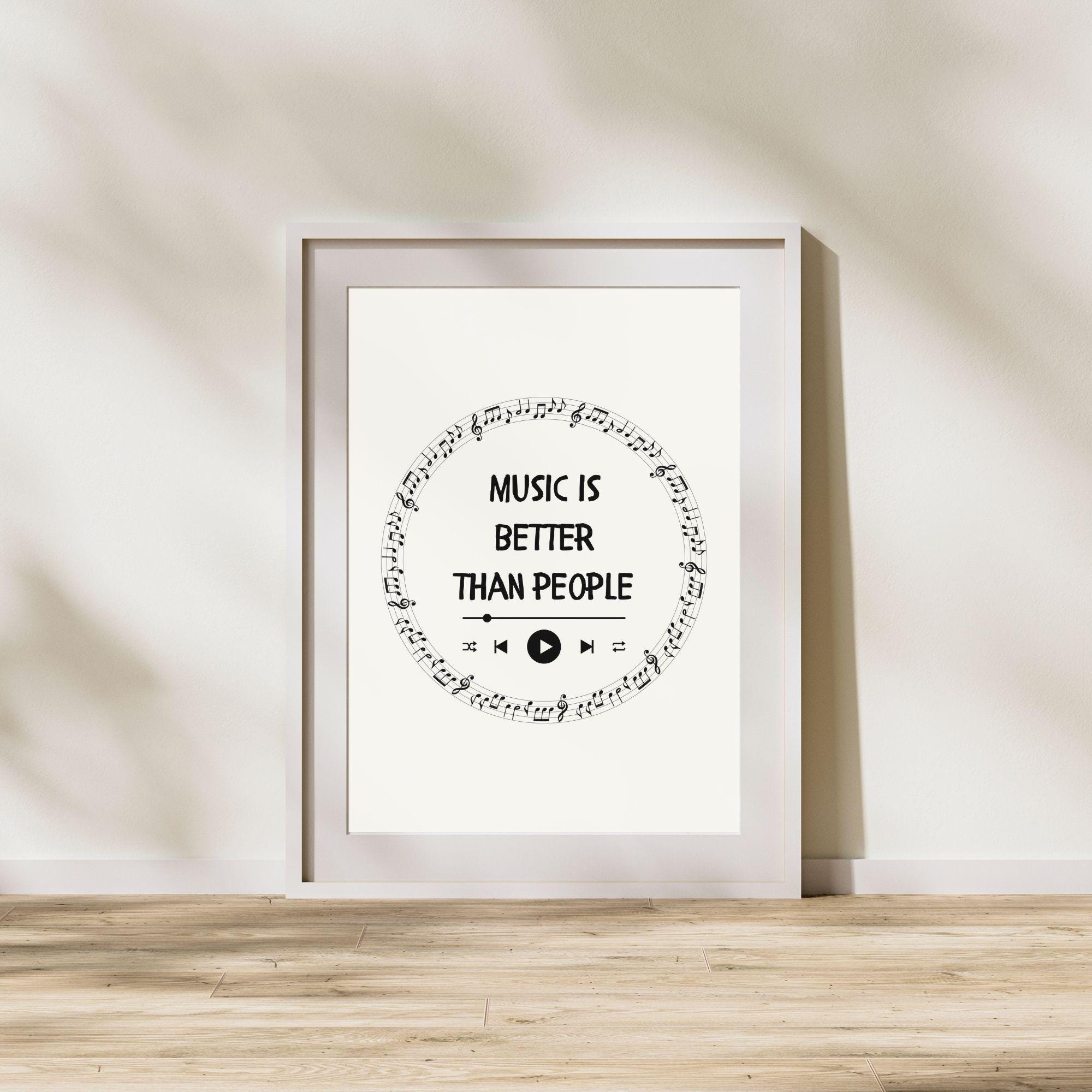Minimalist Music Lover's Wall Decor - Empowering Wall Art - Digital ...
