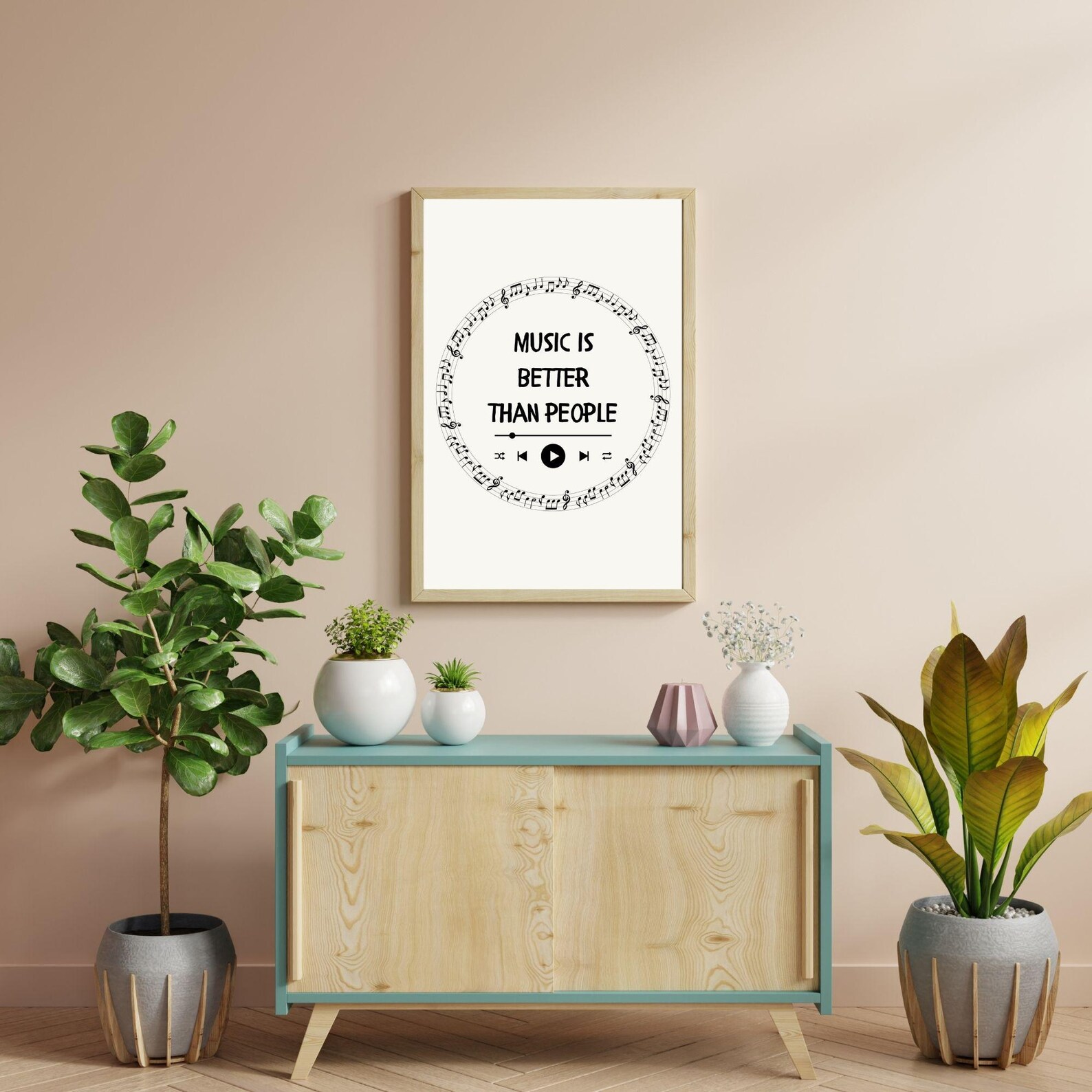 Minimalist Music Lover's Wall Decor - Empowering Wall Art - Digital ...