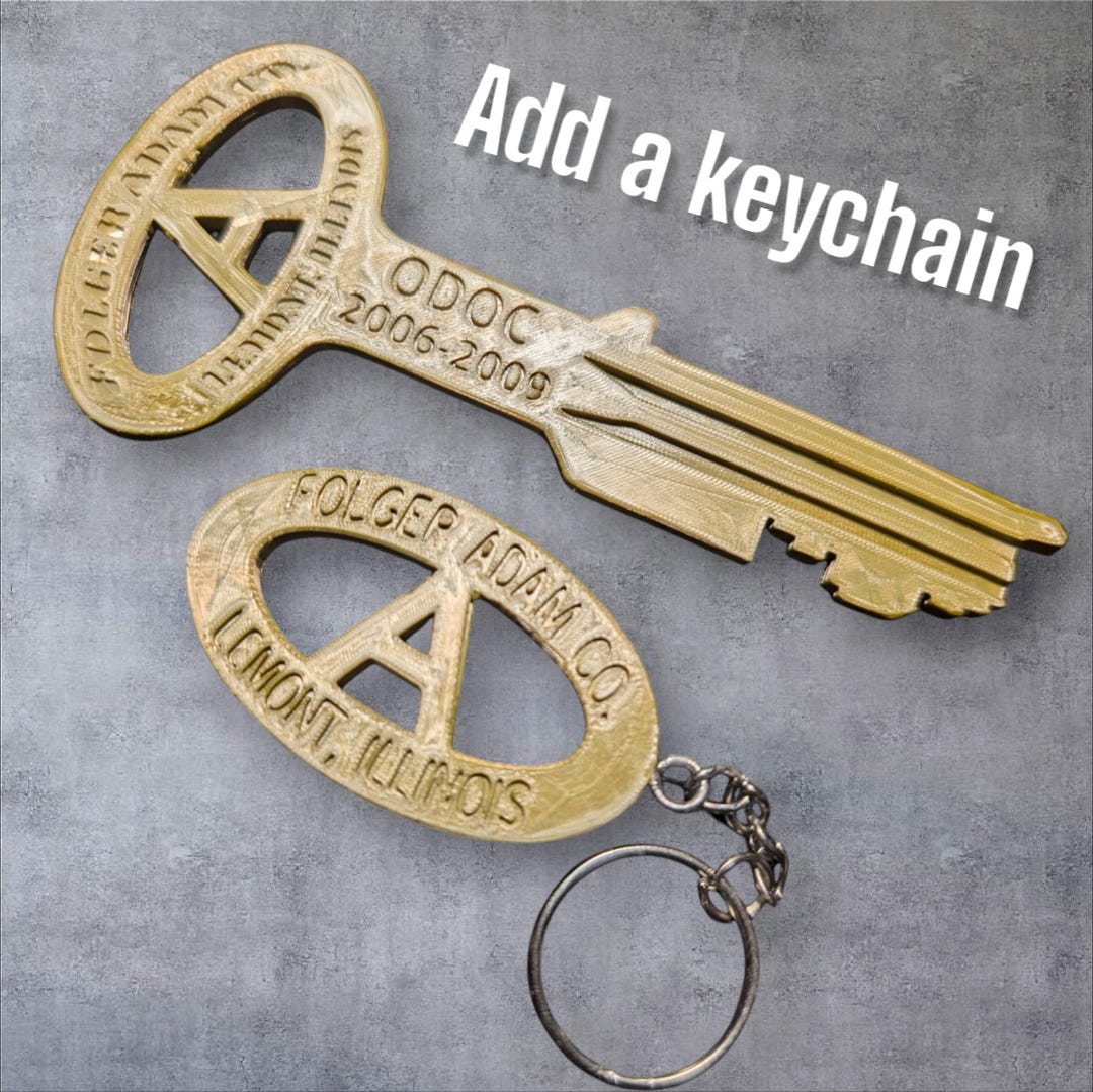 Folger Adams Replica Key, Retired or Active Law Enforcement Gift - Etsy