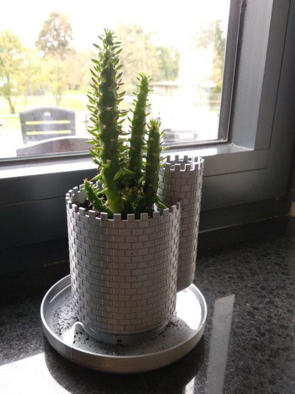 Medieval Castle Tower Planter | 3D Printed Succulent Pot | Fairy Garden ...