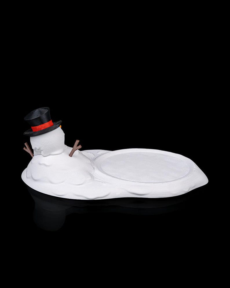 3D Printed Melting Snowman Coaster | Funny Christmas Gift, Holiday Mug ...
