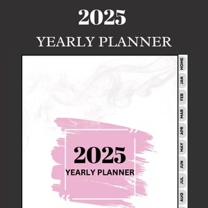 2025 YEARLY DIGITAL PLANNER (pdf) - Etsy