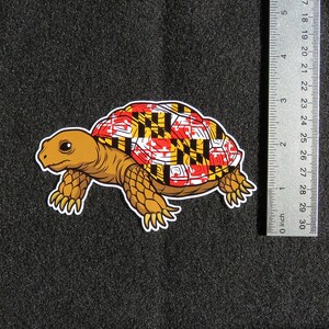 Maryland Flag Tortoise Vinyl Decal - Etsy