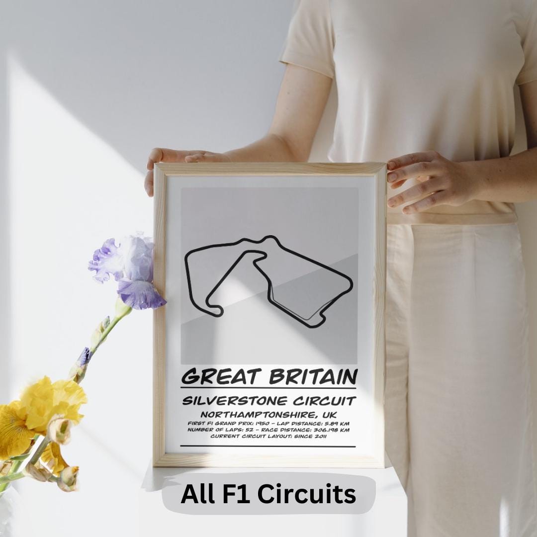 F1 Circuit Layout Prints | Formula 1 Grand Prix Poster Art - Etsy