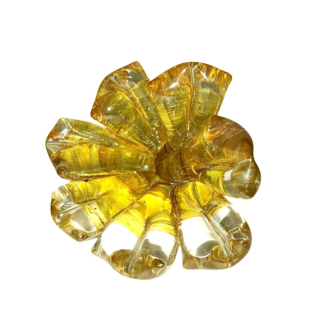 Marty Christy ART GLASS Flower Decor - Beautiful Colors! - Etsy