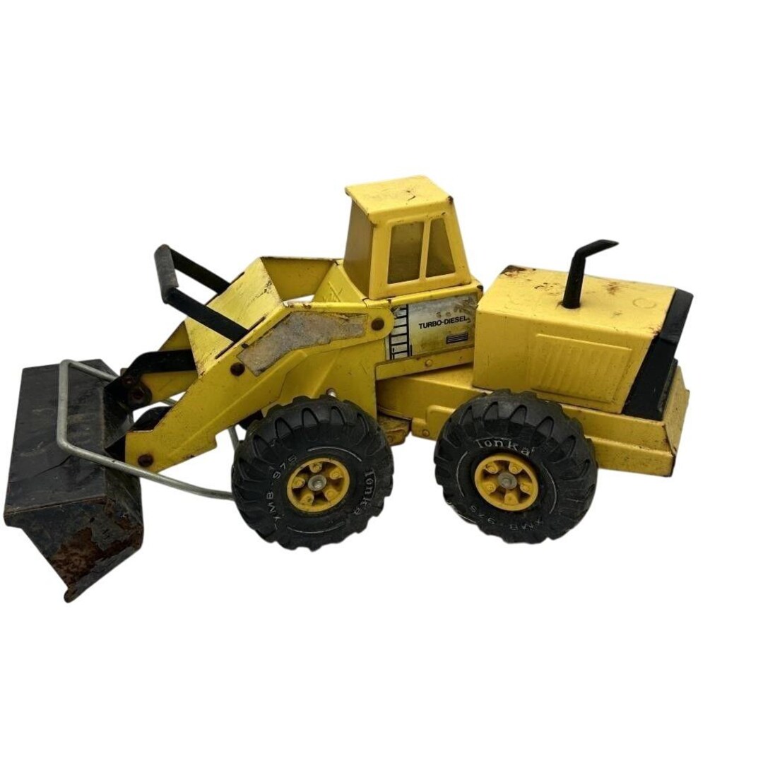 Vintage Yellow/black Tonka Turbo Diesel Toy Loader With Scooping Bucket ...