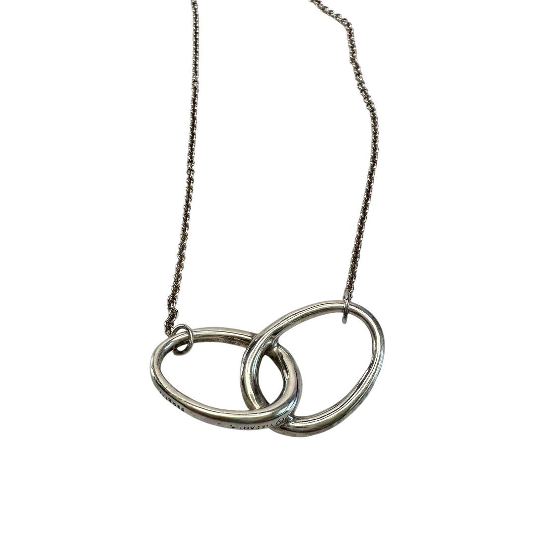 Tiffany and Co Elsa Peretti Large Double Loop Pendant Necklace 15 ...