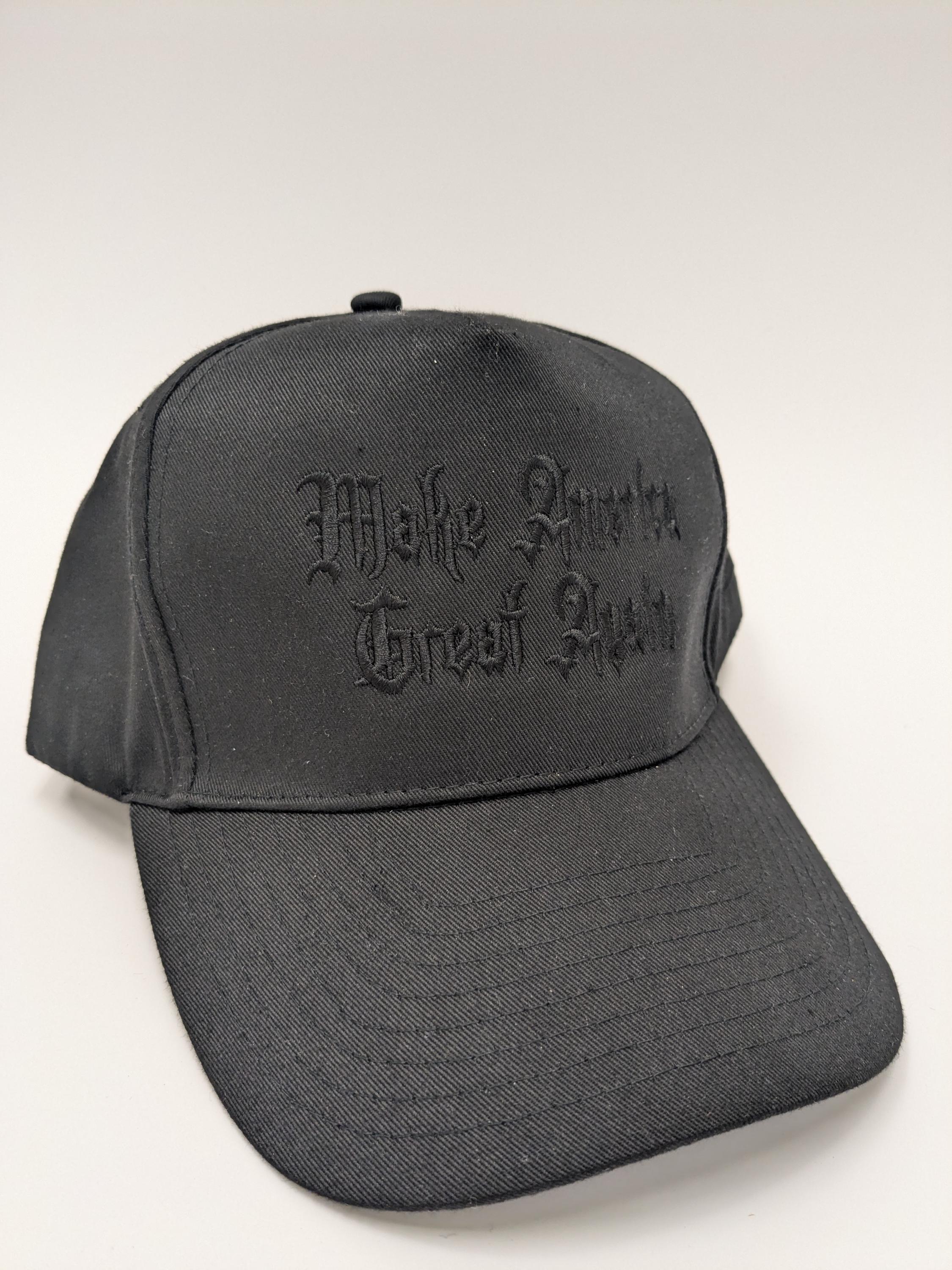 Dark Gothic MAGA Hat Black Trump Cap Make America Great Again American ...