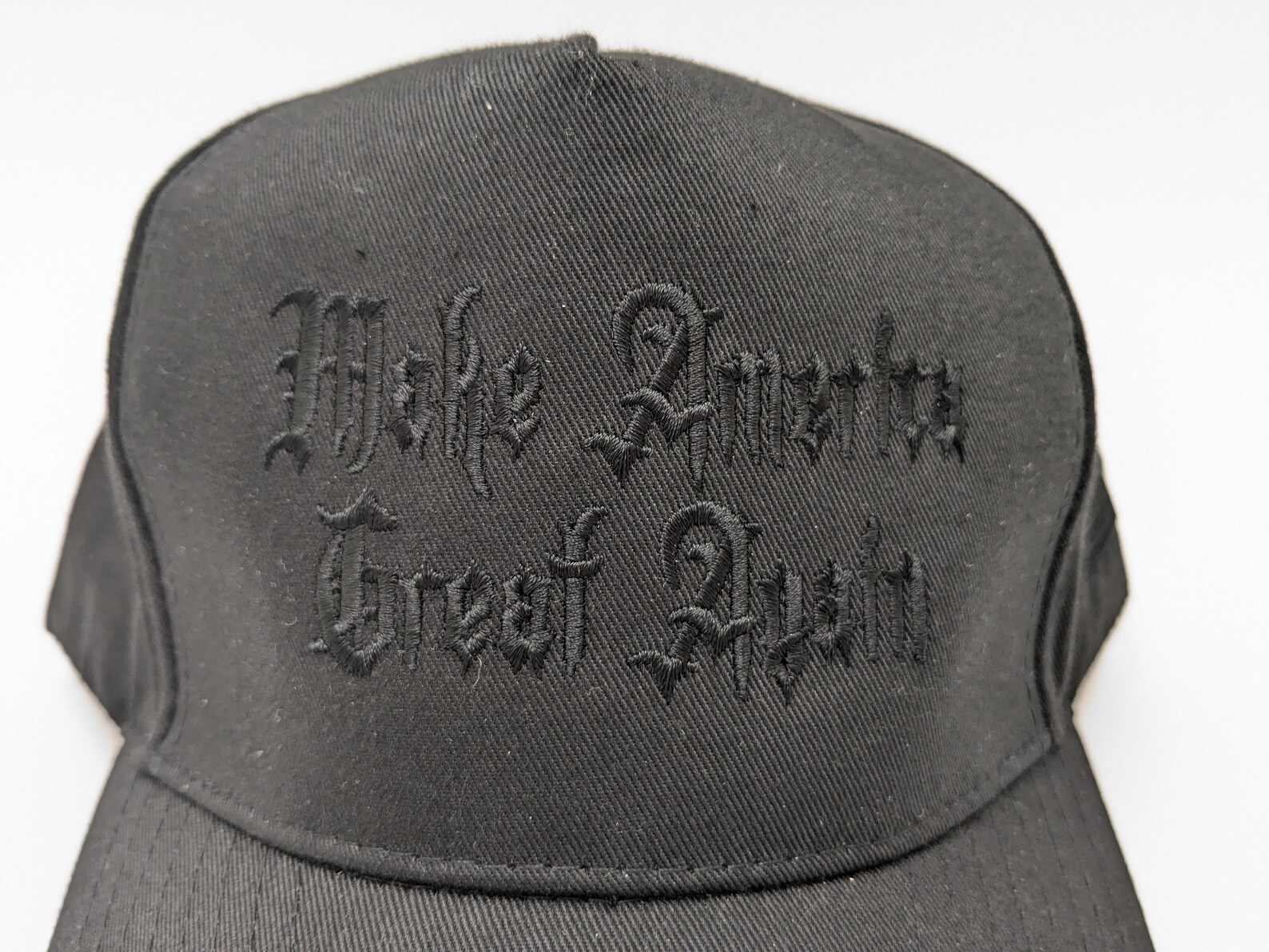 Dark Gothic MAGA Hat Black Trump Cap Make America Great Again American ...